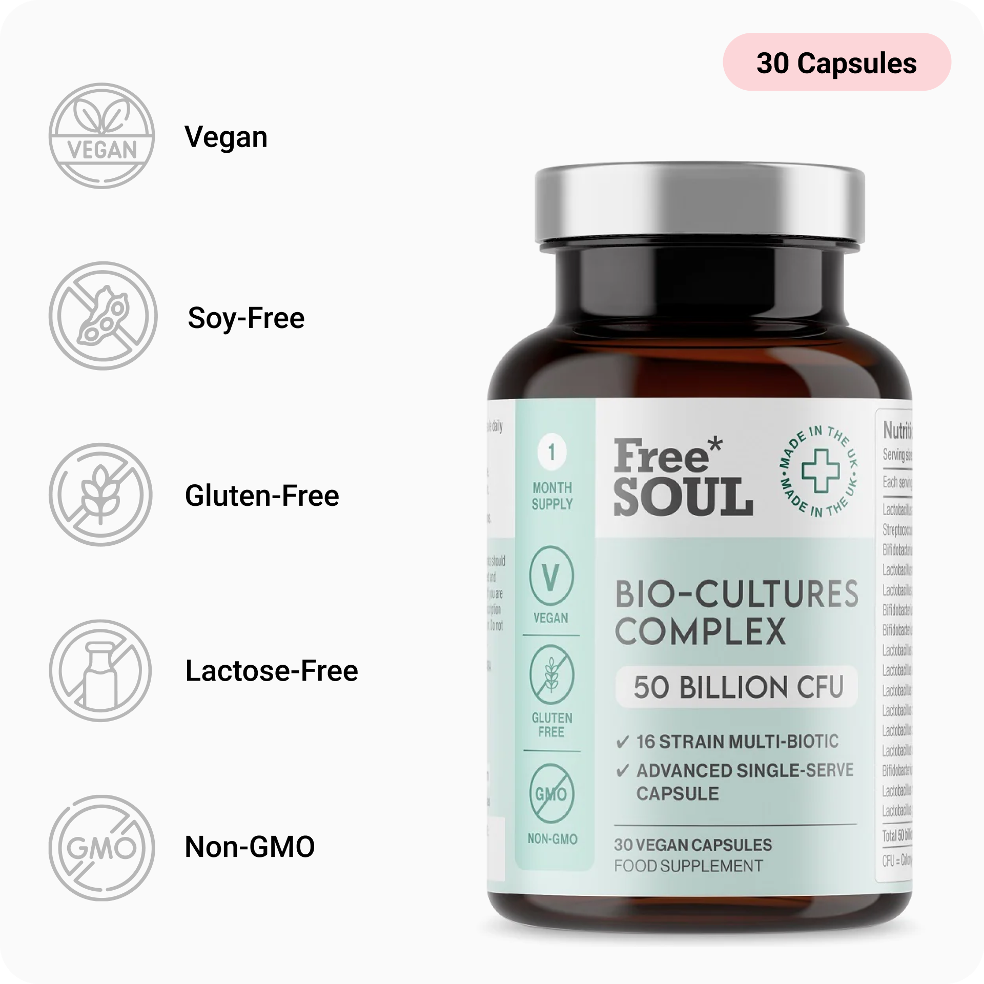 Bio-Cultures Capsules – Free Soul