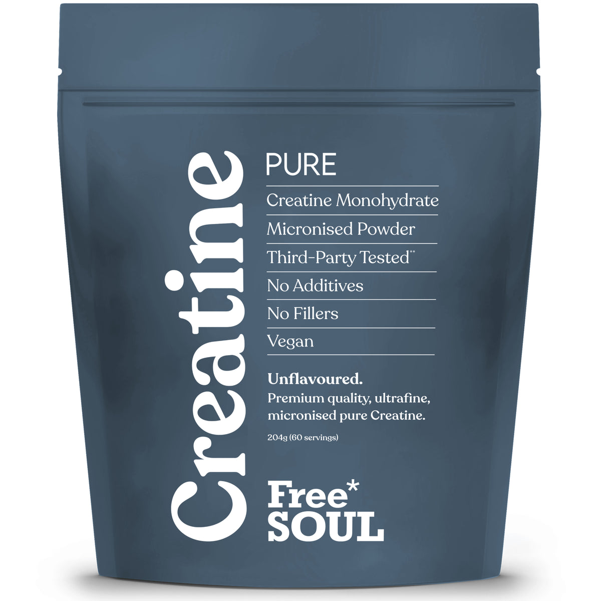 Pure Creatine - Micronised Creatine Powder for Women | Free Soul
